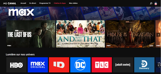 Max : forte mise en avant par les distributeurs de la plateforme de ...